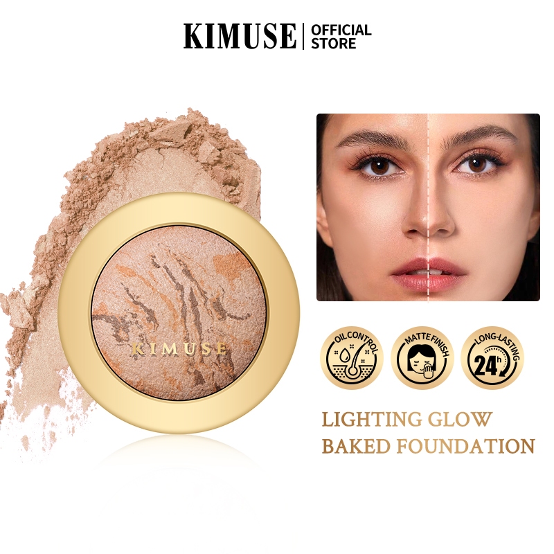 KIMUSE Oil Control Lighting Glow Baked Foundation Long-lasting ...