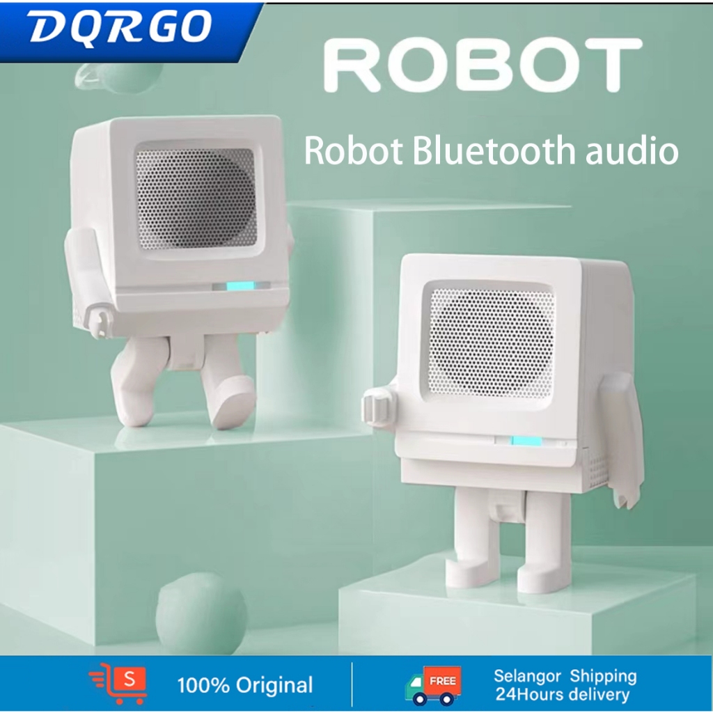 DQRGO Stereo robot Bluetooth Speaker Upgrade Stereo HiFi Sound Fashion ...