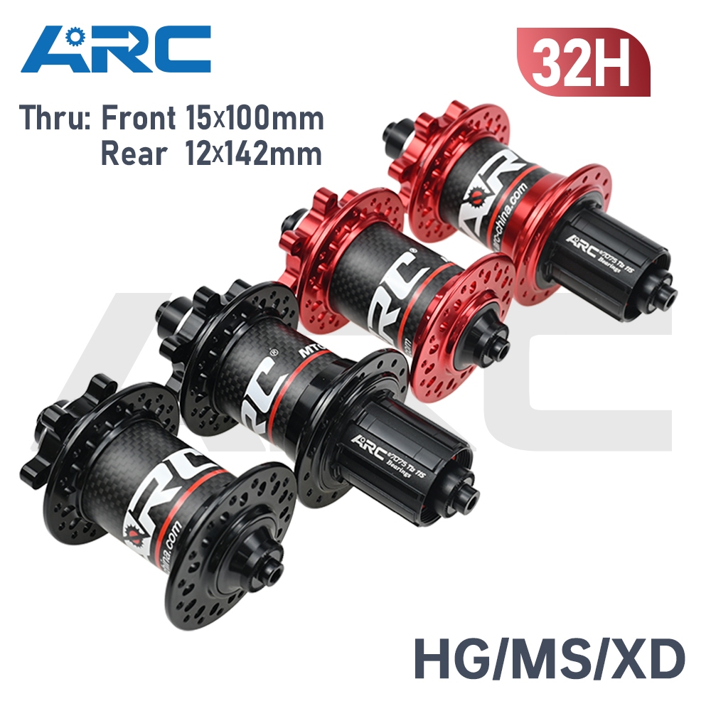ARC MT010CB 32 Holes Carbon Fibre Mountain Bike Hub Lightweight Noisy ...