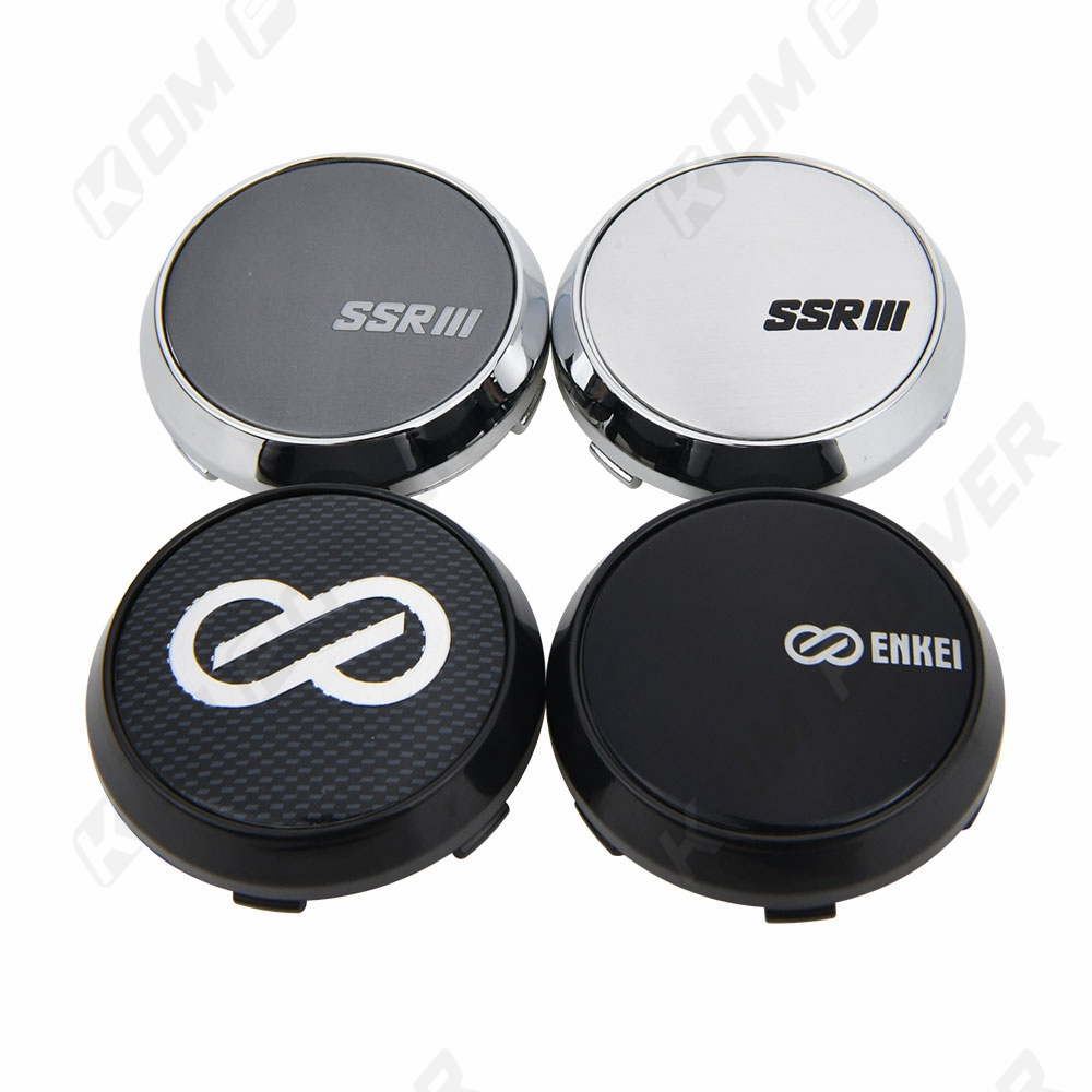 4PCS OD 68MM / ID 64MM Sport Rim Cap ENKEI Racing Sticker XXR Wheel ...