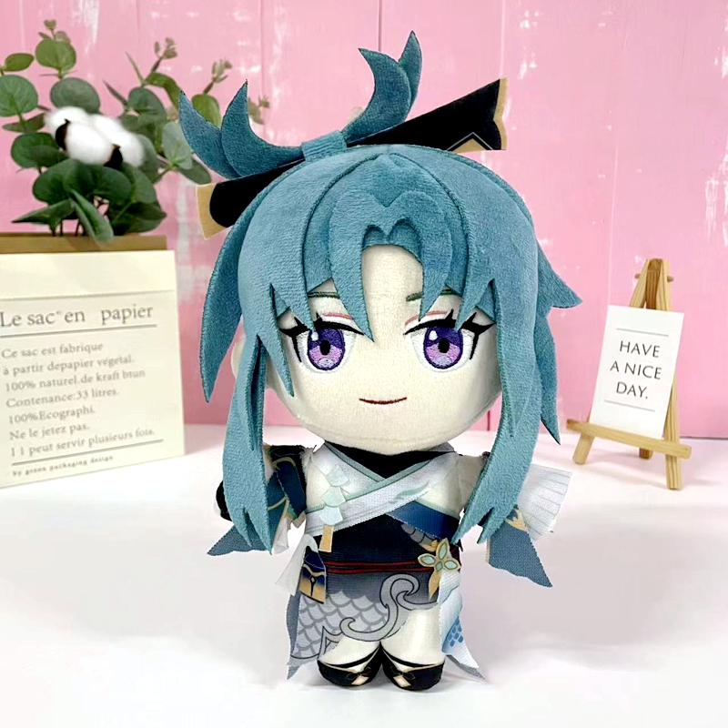 20cm Genshin Impact Stuffed Doll Lyney Noelle Kazuha Amber xiao Plush ...