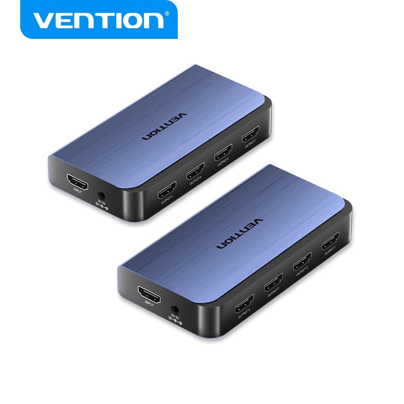 Vention HDMI Splitter 4K 60Hz 1 In 4 Out HD Adapter Audio Video Sync ...