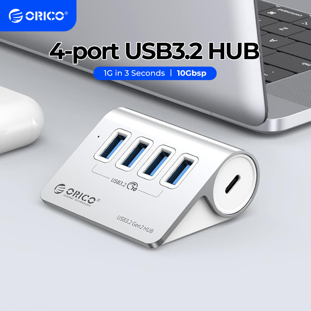 ORICO USB C Hub 10Gbps USB 3.2 Gen 2 Hub with 2 USB A Port 2 USB C Port Aliuminum USB Splitter ...