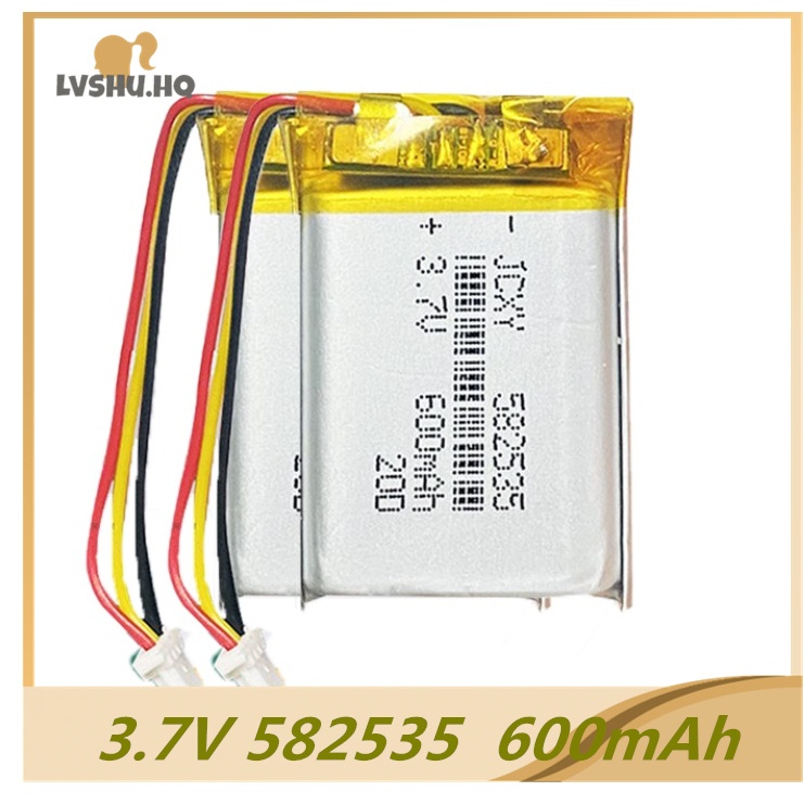DEAH 3.7V 600mAh 582535 Rechargeable Lithium Polymer Battery For MP3 ...