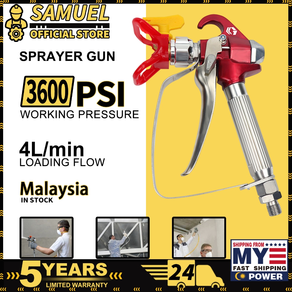 2 year warranty 3600PSI High Pressure Airless Inline Paint Swivel Spray ...