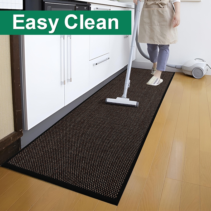 Black Kitchen Floor Mats Diatom Mud Anti Slip Entrence Alas Pelapik ...