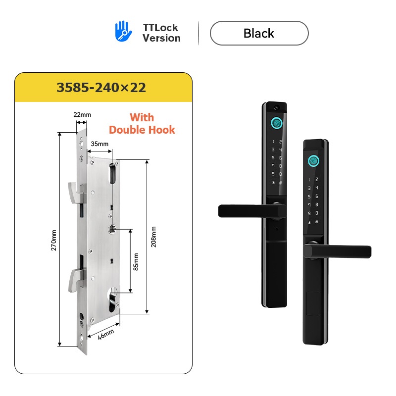 【Smart Grill Door Lock】TTLOCK Smart Door Lock Double Side Outdoor ...
