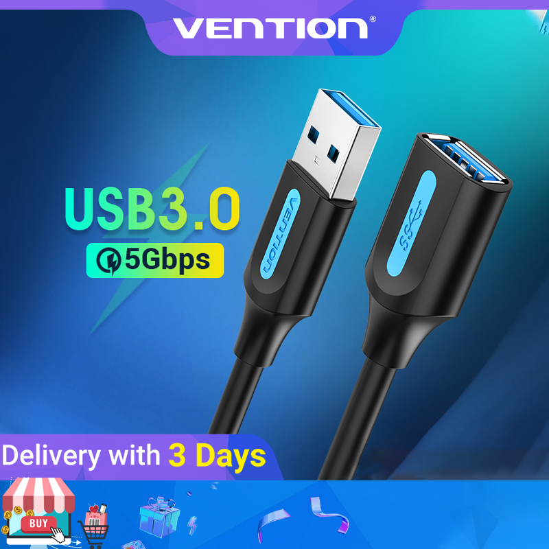 Vention USB 3.0 Extension Cable USB 2.0 to Extender Data Cord Super ...