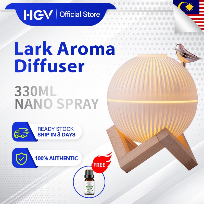 Best Gifts-330ML Lark Bird Air Humidifier Desk Lamp Night Light USB Mini Aroma Diffuser ...