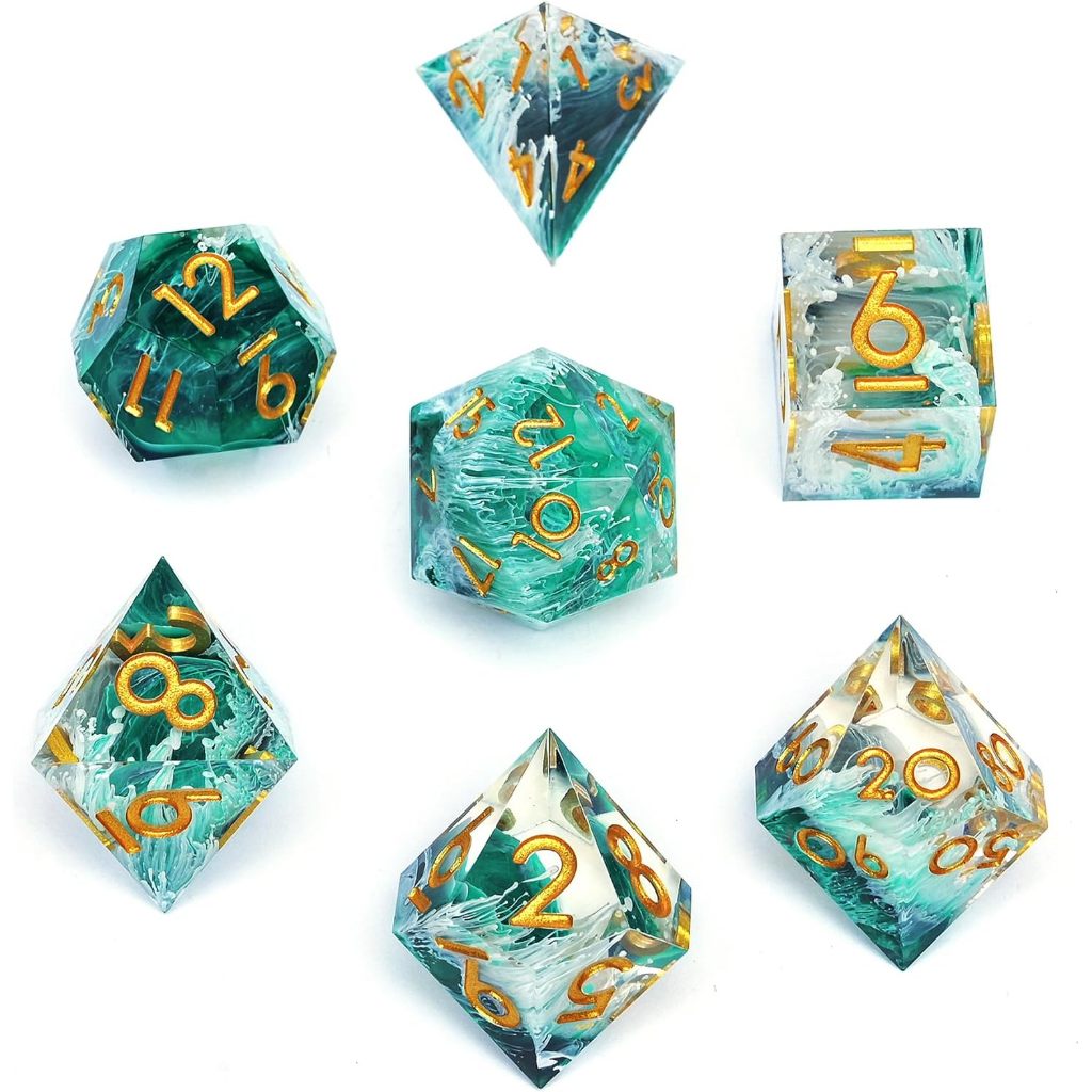 Dungeons and Dragons dice Set DND, polyhedral D&D Resin dice Set ...
