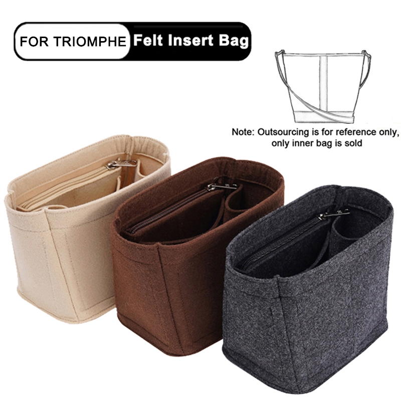 EverToner Felt Insert Bags For Triomphe Bucket Bag Organizer Shaper Bag ...