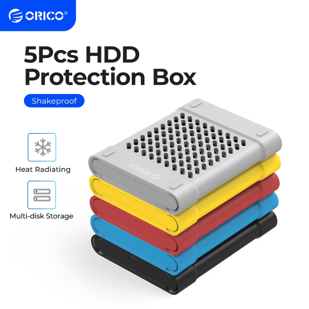ORICO 2Pcs Hard Drive Case 2.5 inch HDD Storage Carrying Case Anti ...