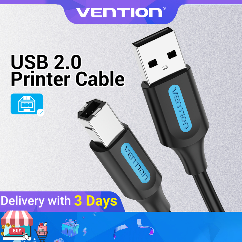 Vention USB Printer Cable USB Type B USB 2.0 Male to Male 480Mbps for ...
