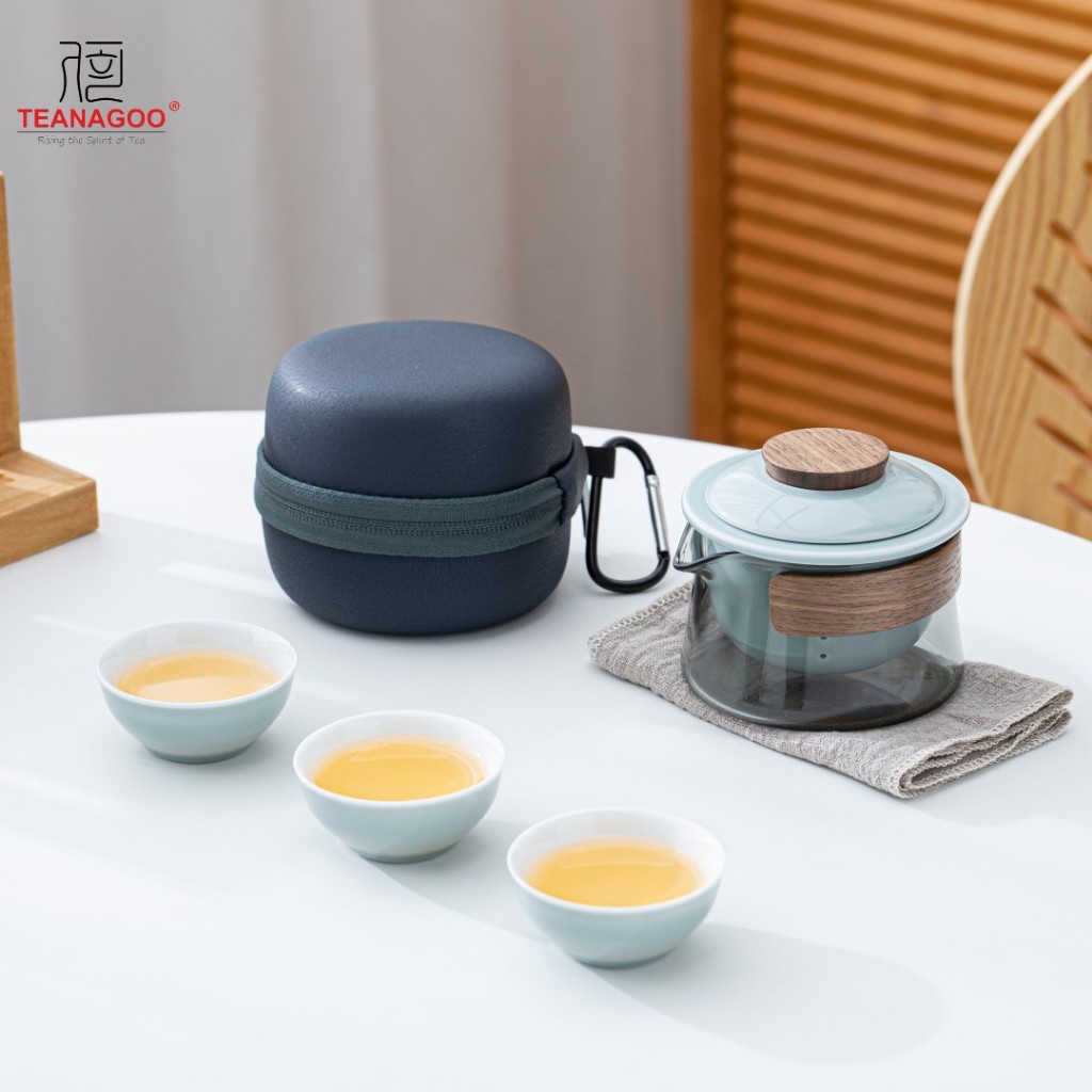 TEANAGOO Ceramic tea Coffee Cup Crack Cup Portable Tea Set Outdoor ...