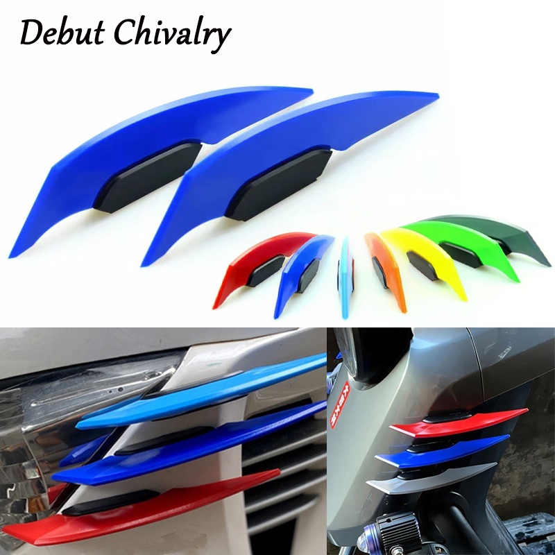 Motorcycle Winglet Fixed Wind Wing Aerodynamic Spoiler Shark fin shape ...