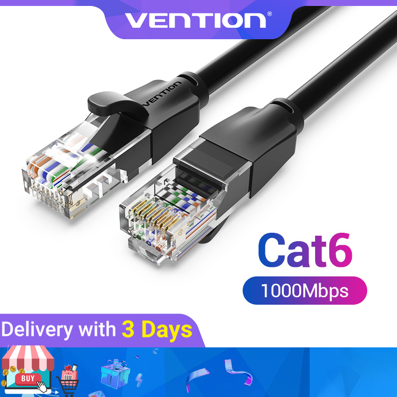 Vention CAT6 Ethernet Cable UTP 1000Mbps RJ45 Gigabit Network Lan Cable ...