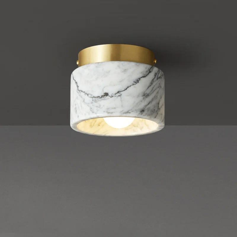 Marble Ceiling Light Downlight Living Room Bedroom Decor Ceiling Lamp ...