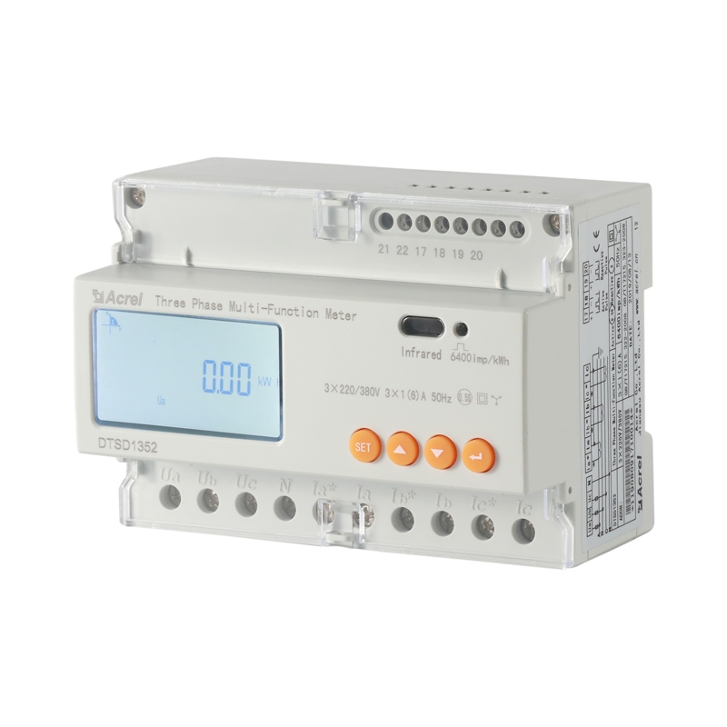 Acrel DTSD1352-C Solar Energy Meter Din-rail 3 Phase Solar Power Meter ...