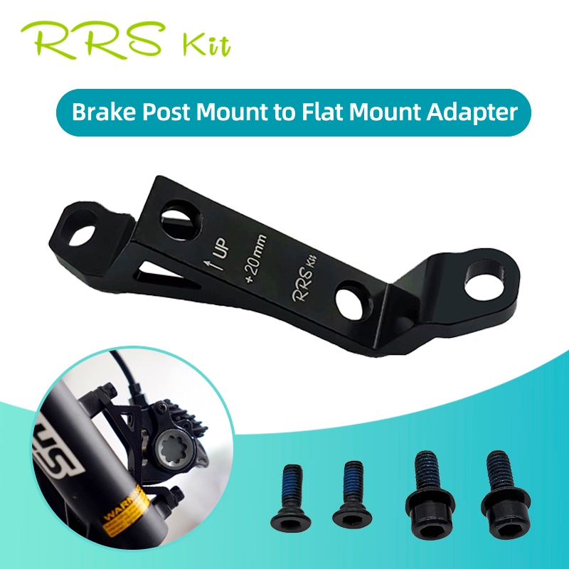 Bicycle Brake Adapter +20mm Aluminum Alloy Post Mount To Flat Mount ...
