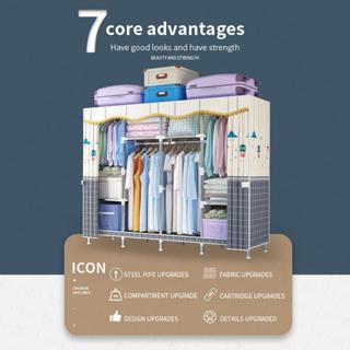 ViPEK Clothes Wardrobes diameter 20mm cloth wardrobe Almari Baju Rak ...