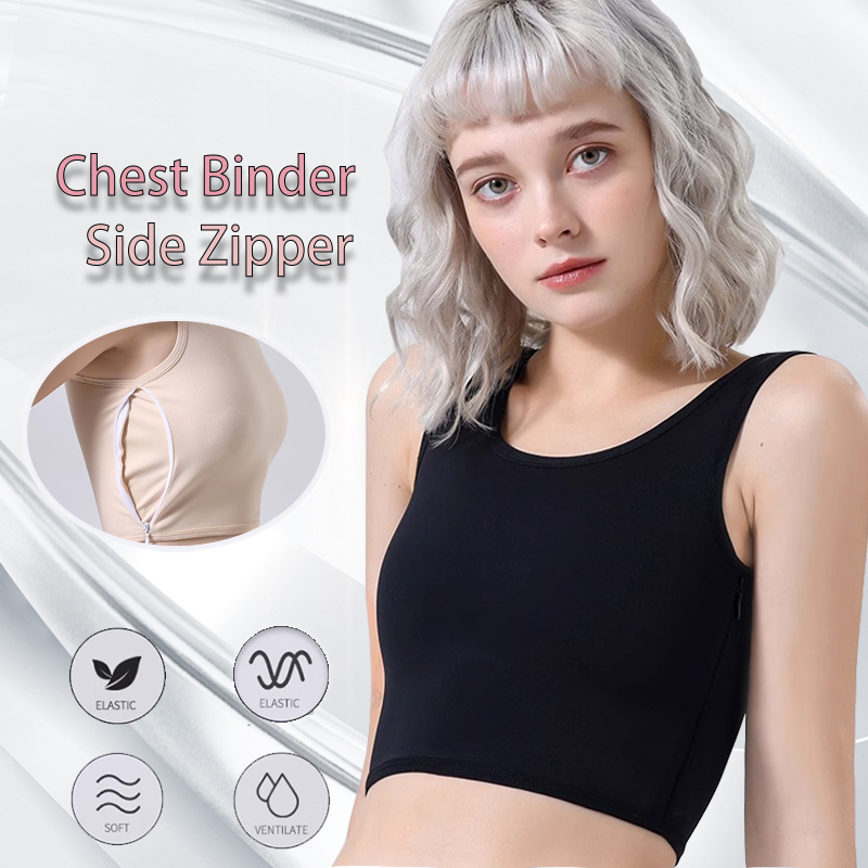 Chest Binder baju melayu budak Side Zipper Plus Size Binder Flat Plus ...