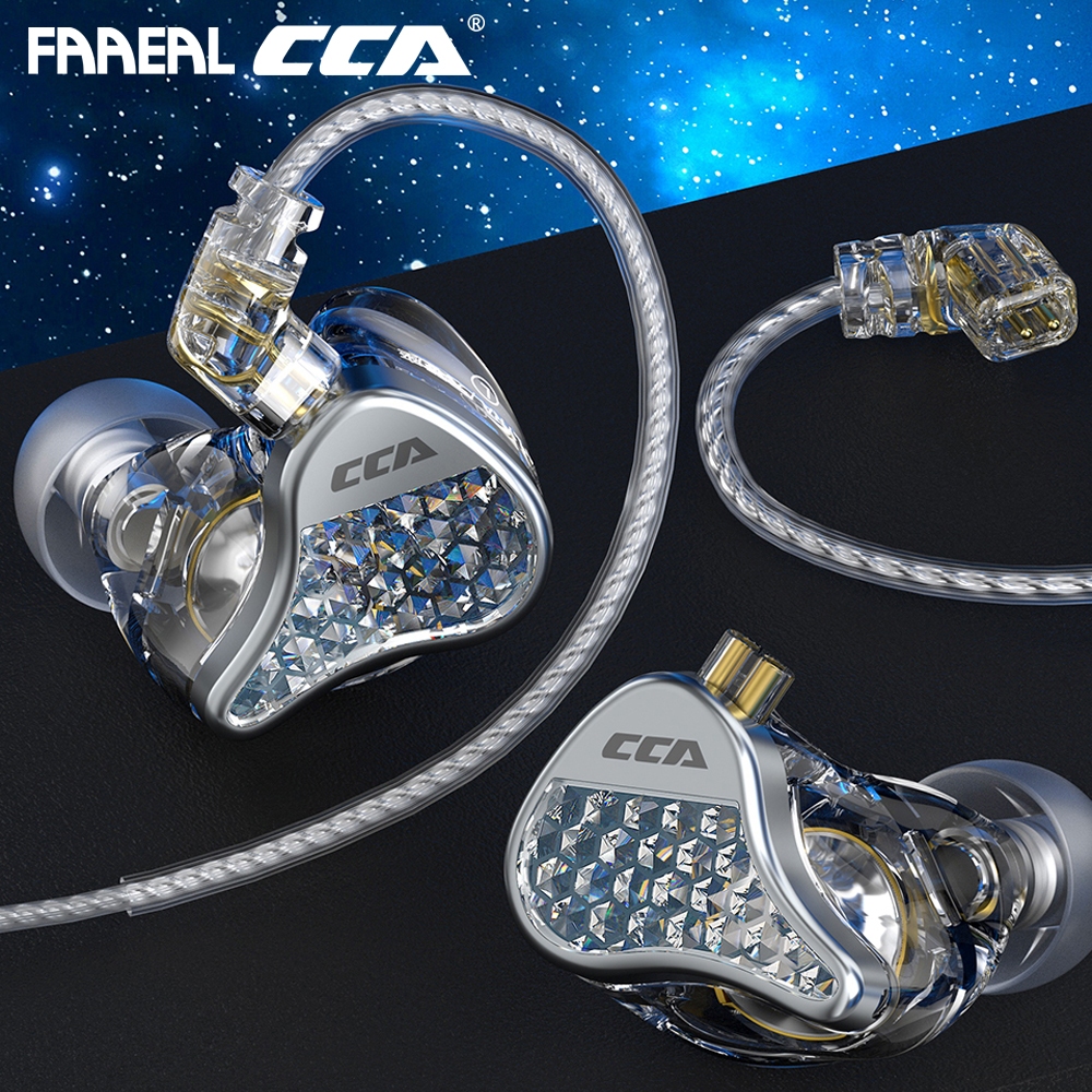 FAAEAL CCA LYRA Wired Earphone 10mm Dual Magnetic Dynamic Driver In-ear ...