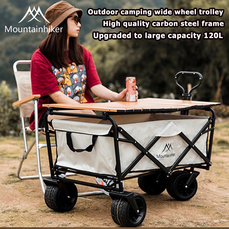 ⚡️Ready stock⚡️MOUNTAINHIKER outdoor camping trolley 120 wagon foldable ...