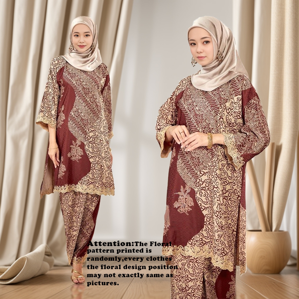 Baju Kurung Moden SET TUNIC KAFTAN VISCOSE+KAIN SONGKET( SONGKET TENUN ...