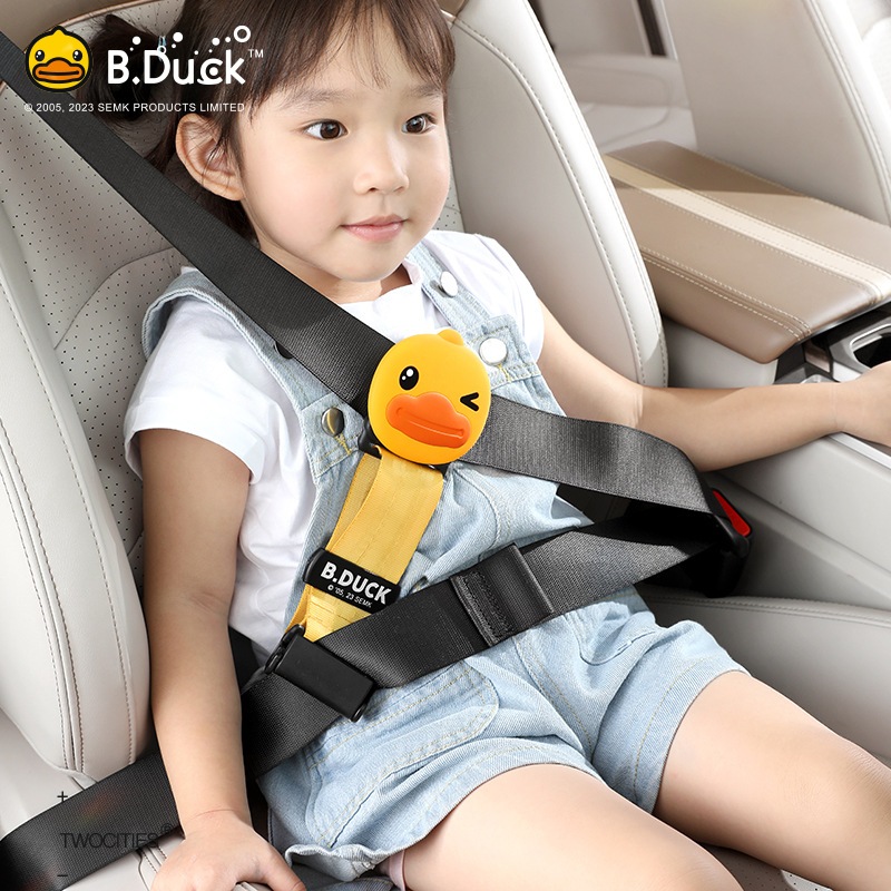 B.duck Car Child Seat Belt Adjustment Retainer Anti-Strangling Shoulder ...