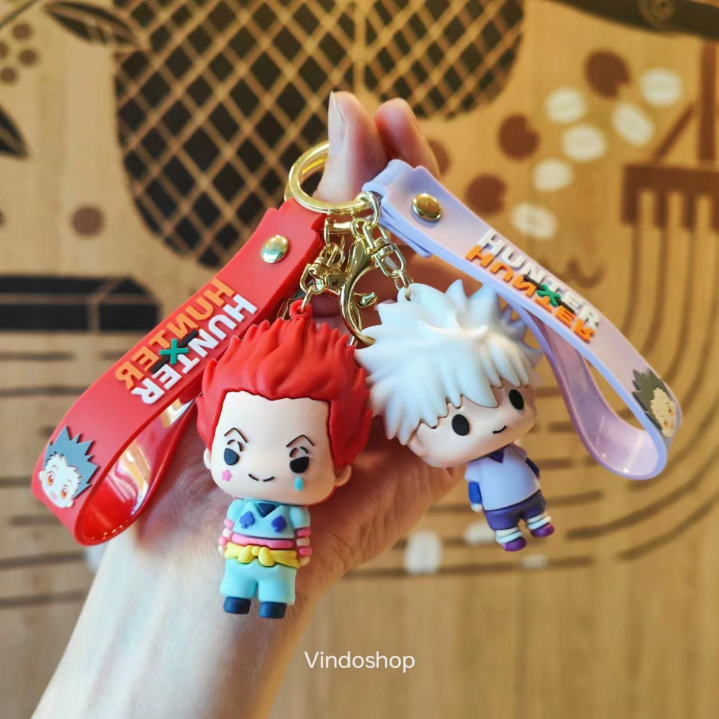 Cartoon Anime HUNTER×HUNTER Doll Keychain Gon Killua Doll Backpack ...
