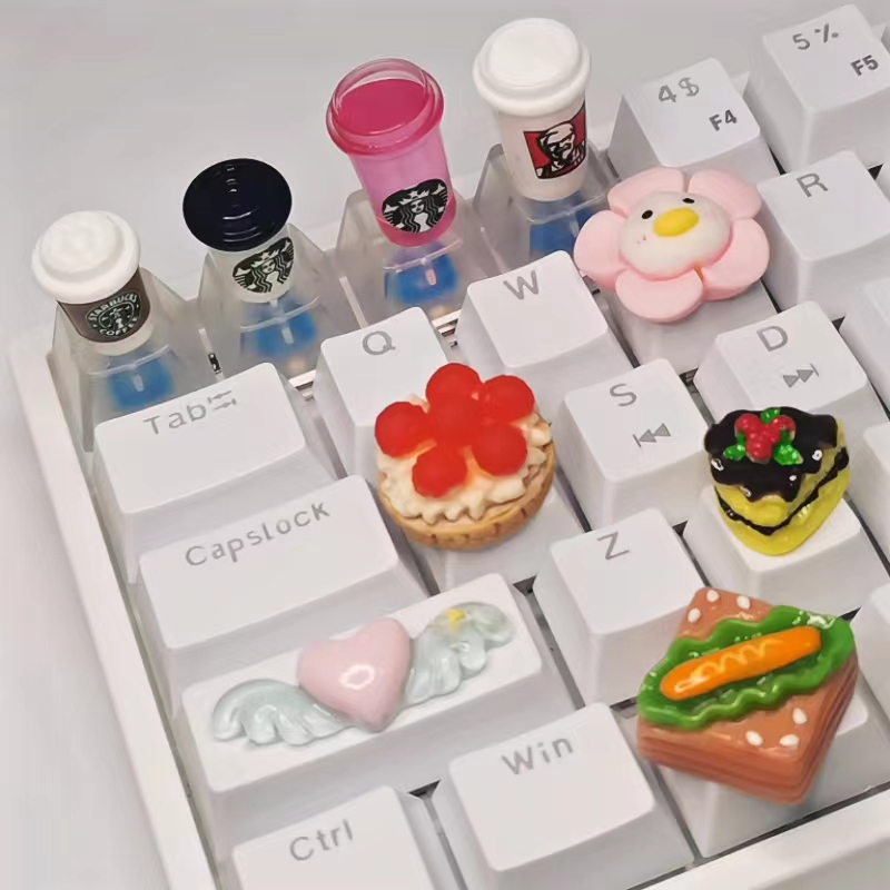 Hamburger Set Keycap Unique DIY Keycap for Mechanical Keyboard Keycap ...