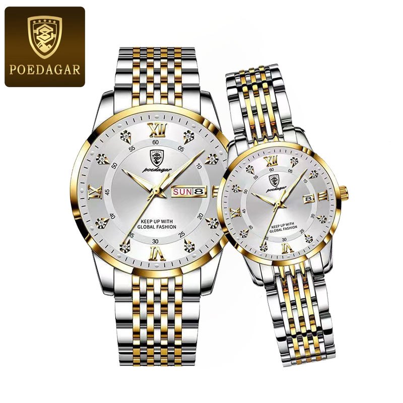 POEDAGAR Jam Tangan Couple Watch Waterproof Original Relo Luxury ...