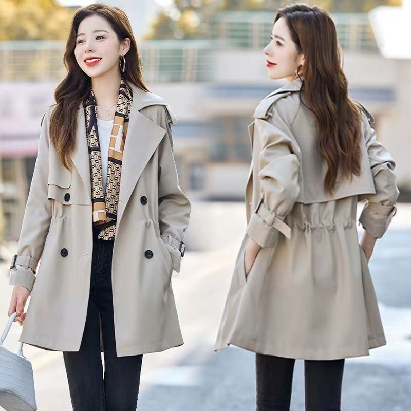 2023 musim bunga dan musim luruh baru windbreaker panjang versi Korea ...