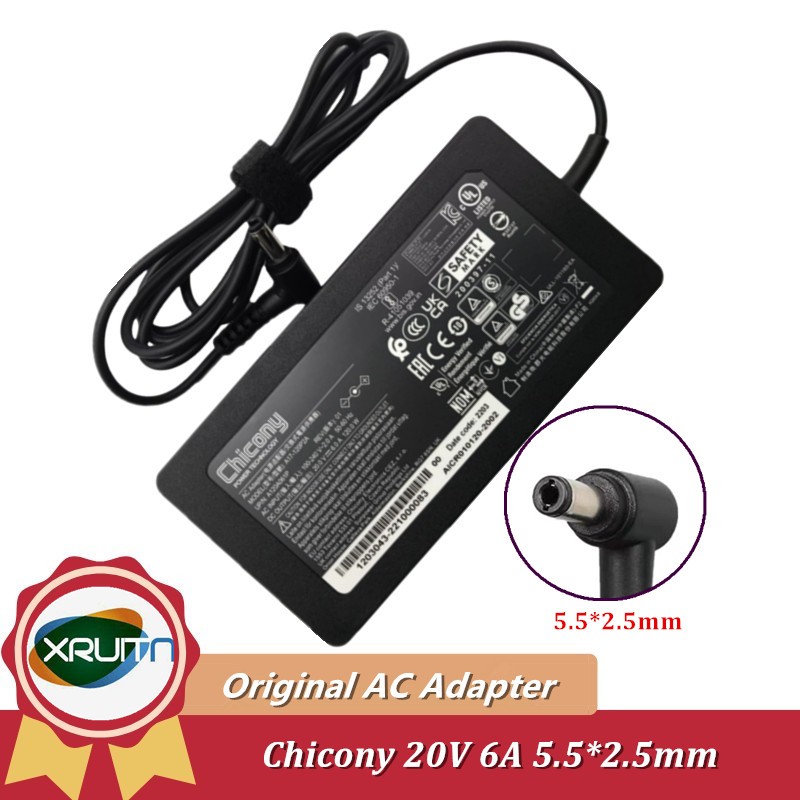 Original Chicony A17-120P2A A120A0061P 120W AC Adapter 20V 6A 5.5x2.5mm Laptop Charger For Inter ...