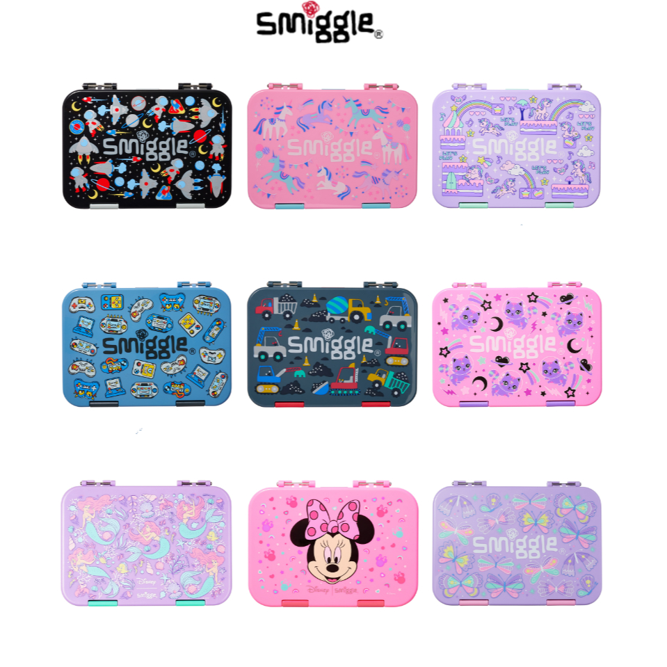 Smiggle Happy Bento Lunchbox BPA Free Tritan Microwavable Bento Box ...