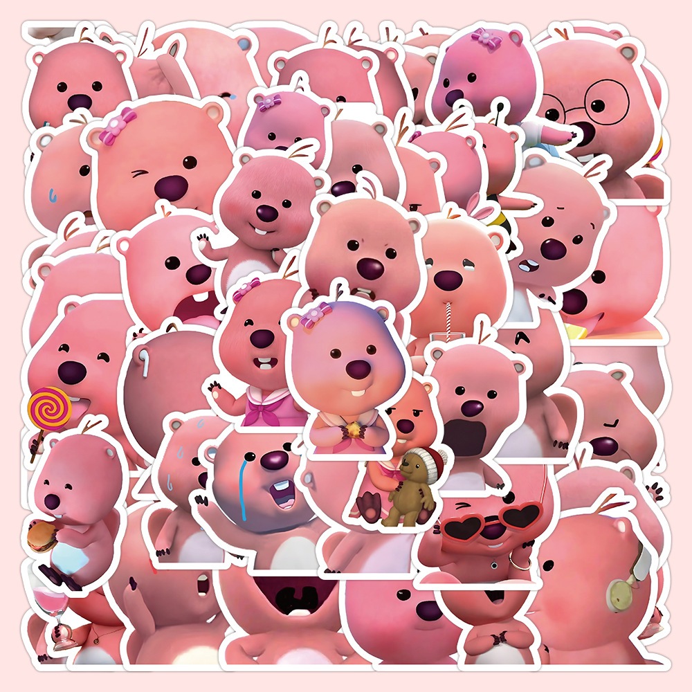 Cute Loopy Sticker 120Pcs/Set Cartoon Emoticon Bag DIY Hand Account ...