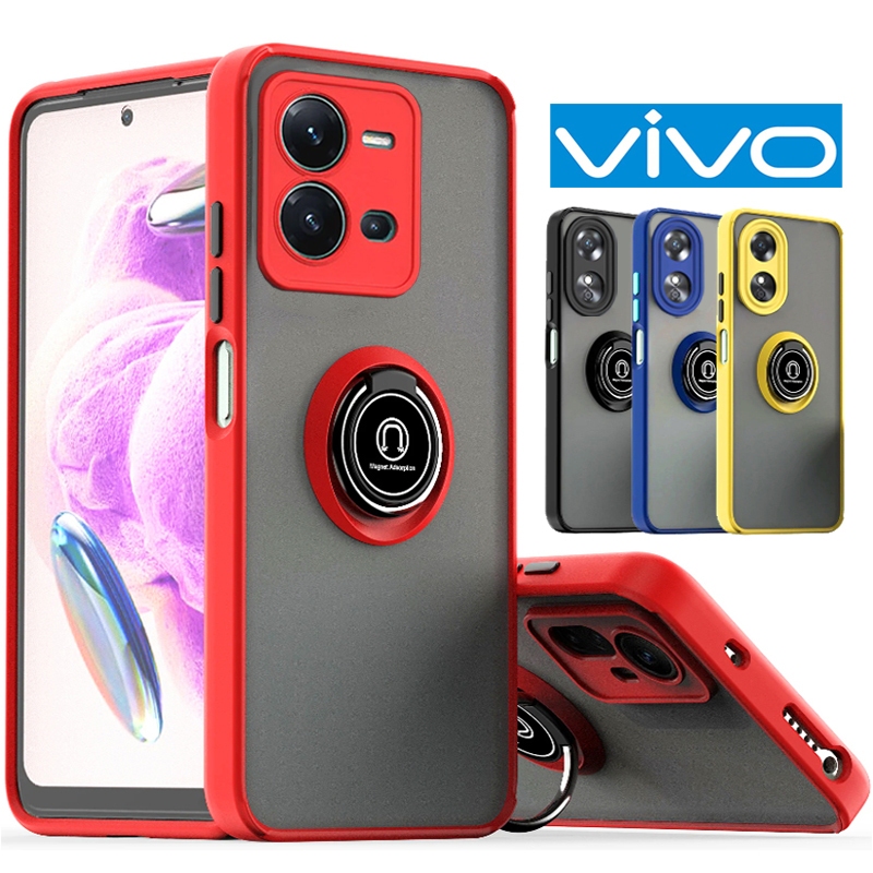 Vivo Y36 Y16 Y35 Y17S Y22 Y15S Y15A Y20S Y21 Y33S Shockproof Matte Translucent Hard Casing Case ...