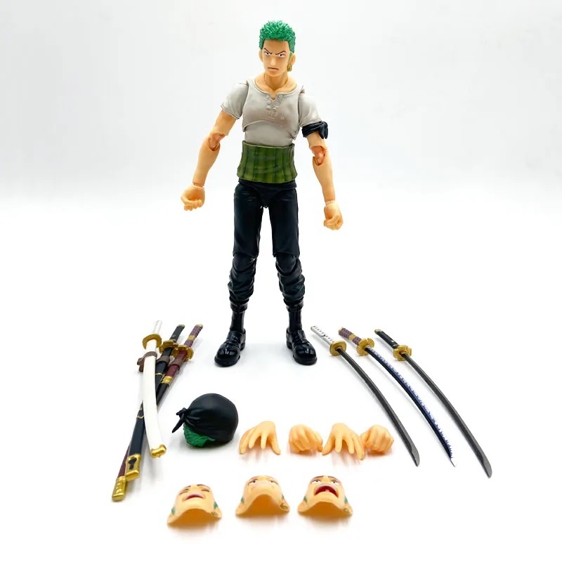 7"Anime One Piece Roronoa Zoro Past Blue Variable PVC Action Figure New ...