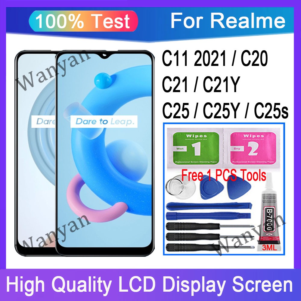 Original Realme C11 2021 C20 C21 C21Y C25 C25Y C25s LCD Display Touch Screen Replacement ...
