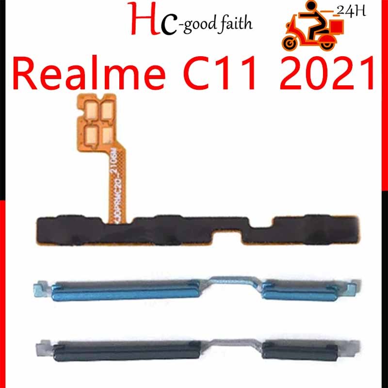 For OPPO Realme C11 2021 Power on / off Switch Button Side Key Volume Up Down Flex Cable ...