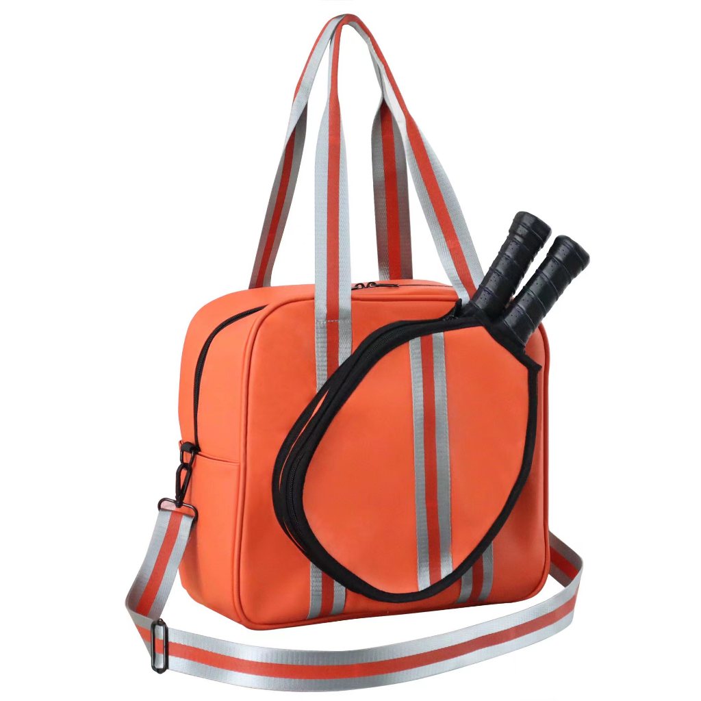 Pickleball Bags for Women PU Leather - Pickleball Paddle Bag for 2 ...