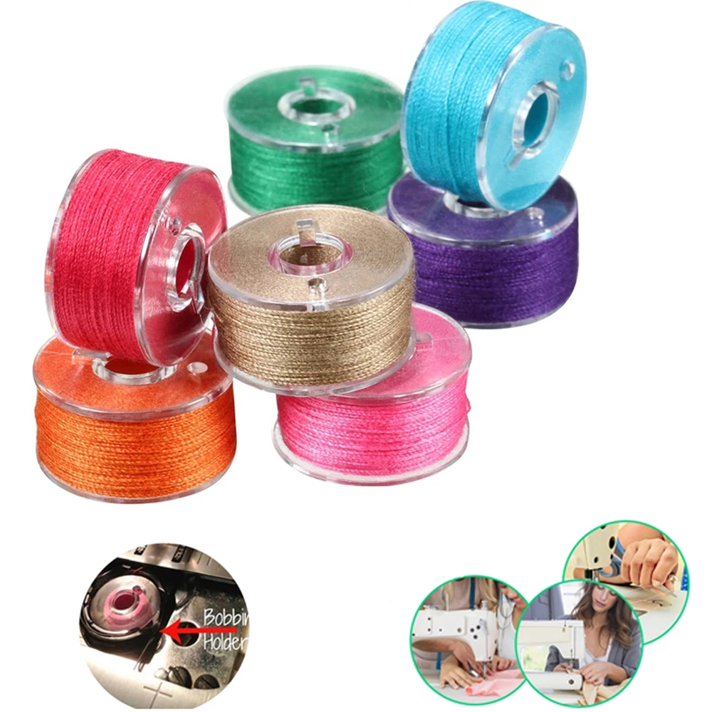 1pcs Multicolor Thread Spools Sewing Machine Bobbins Plastic Bobbins ...