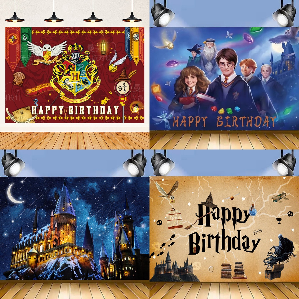9 3/4 Harry Potter Birthday Backdrop For Photography Baby Shower Kids ...
