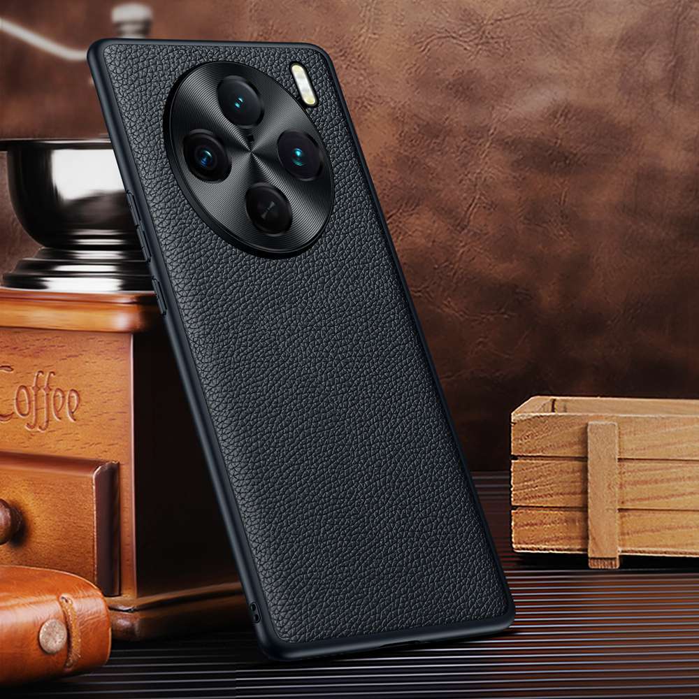 Genuine Leather Casing Vivo X100 X90 X80 Pro Plus Case 3D Alloy Camera ...