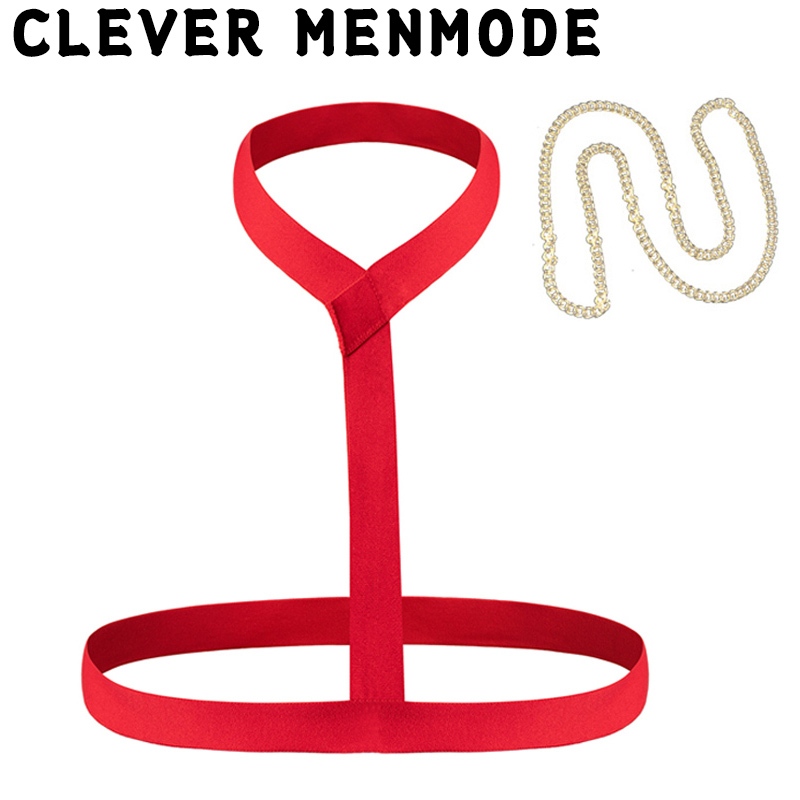 【CLEVER-MENMODE】Hot Men Chest Harness Set Elastic Halter Neck Body ...