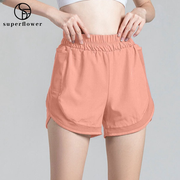 SUPERFLOWER Women's Yoga Quick Drying Shorts with Pockets Jogging ...