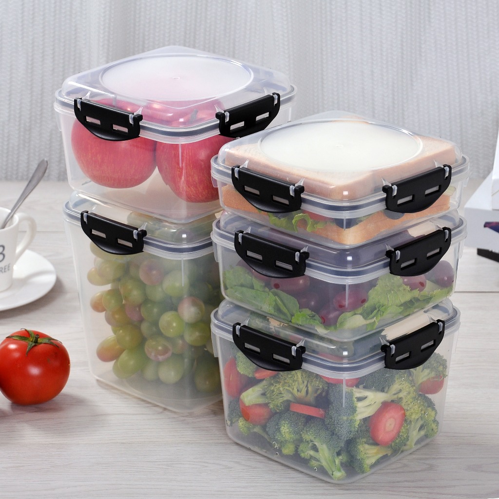 Food storage container set Ready stock clasp detachable design thickens ...