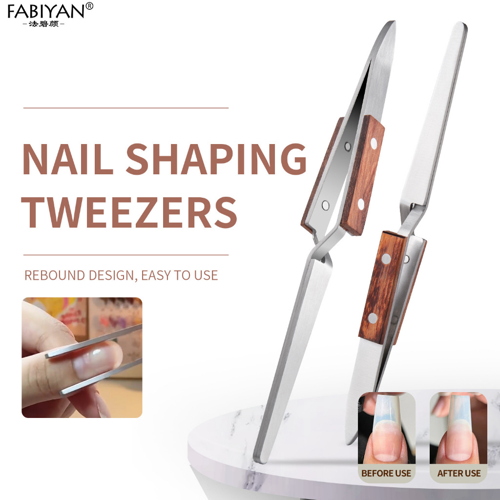 Acrylic Nail Shaping pincher Cross Tweezers Clip Multifunctional Shaped ...