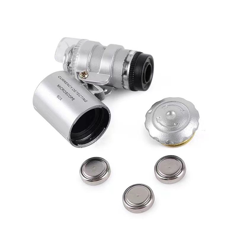 60X Handheld Magnifying Glass Jeweler Loupe Lens Led Illuminated ...