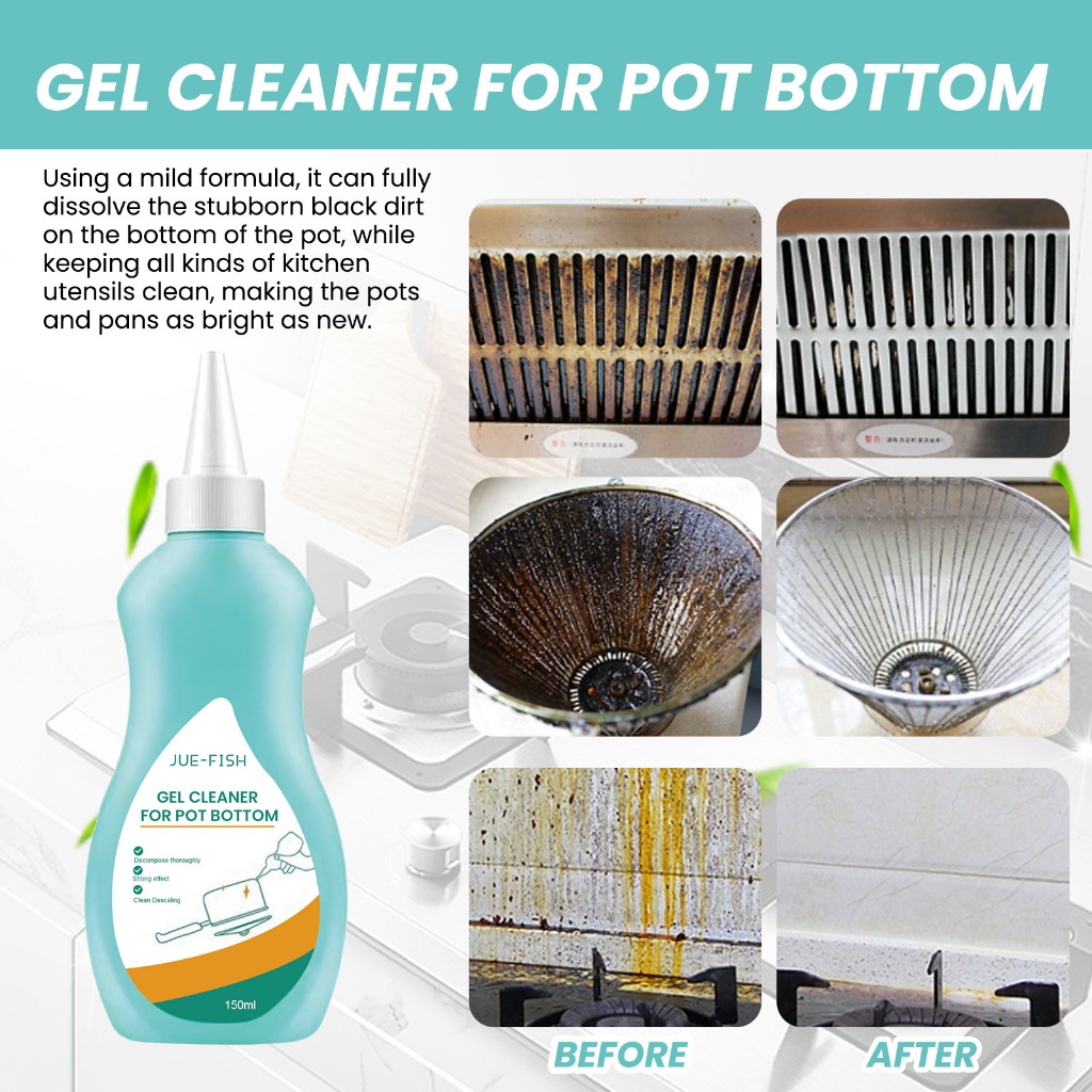 (Limited time offer) Cookware Bottom Gel Cleaner, Powerful Stainless ...